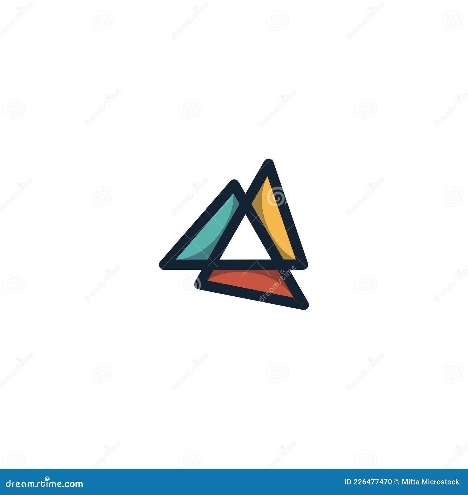 Triangle Logo Design Vector Unique, Modern Stock Vector - Illustration ...