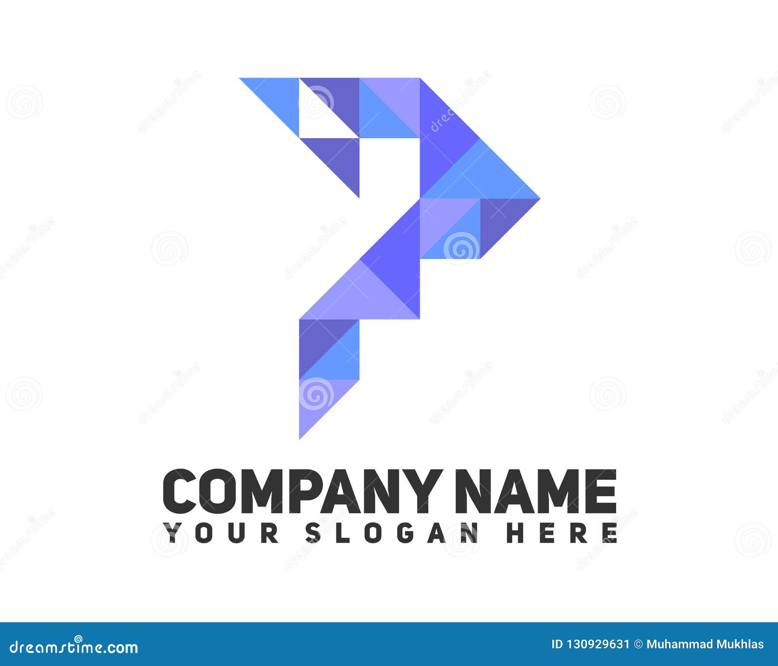 Triangle logo letter P stock vector. Illustration of media - 130929631