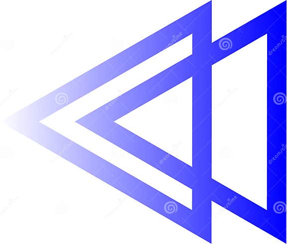 The Triangle Logo is Parallel Stock Vector - Illustration of parallel ...