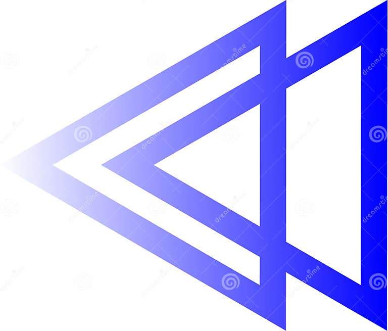 The Triangle Logo is Parallel Stock Vector - Illustration of parallel ...