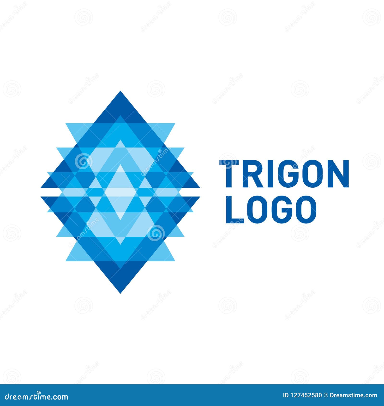 Trigon Logo. Three Colored Ribbons, Intertwined Elements, Infinite ...