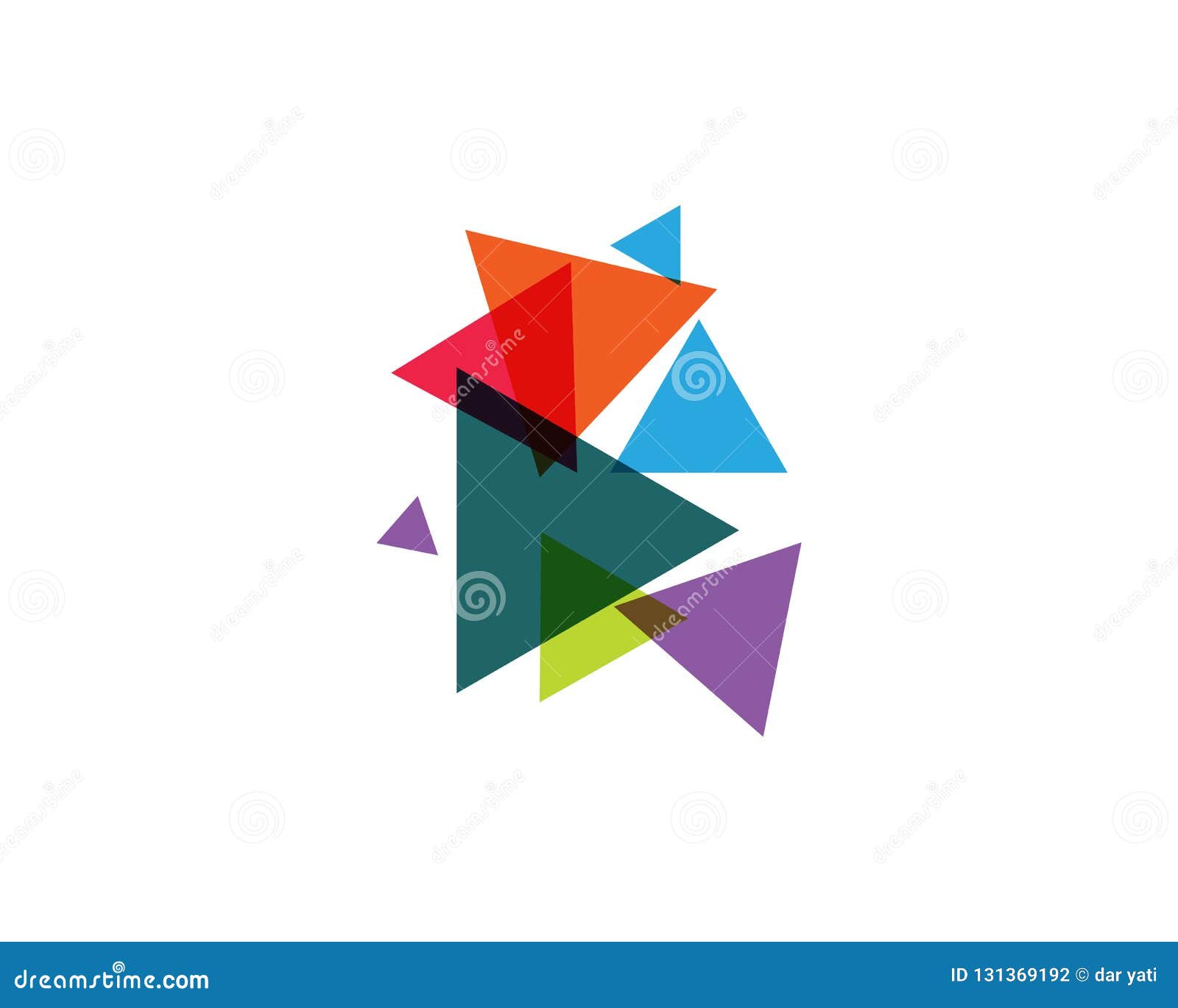 Triangle Logo Template stock vector. Illustration of symbol - 131369192
