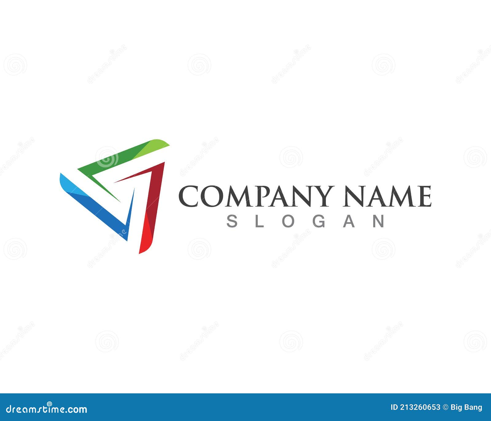 Triangle Logo Template stock vector. Illustration of shape - 213260653