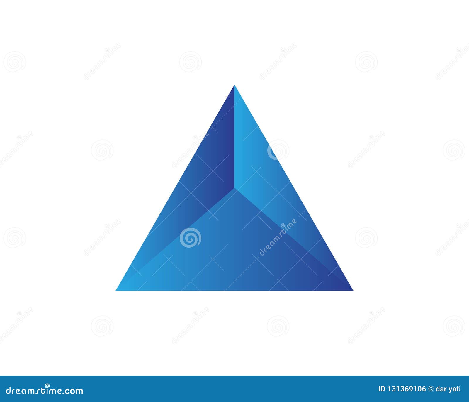 Triangle Logo Template stock vector. Illustration of technology - 131369106