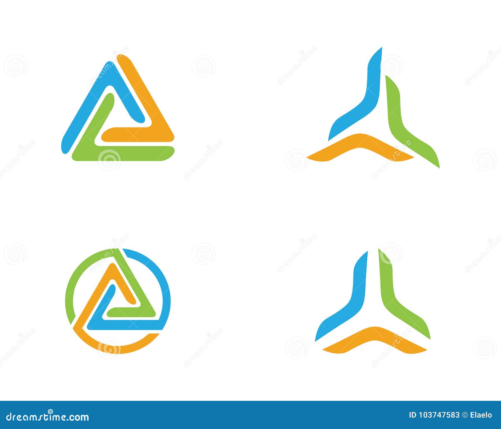 Ie Or Ei Triangle Logo Design Inspiration Vector Illustration ...