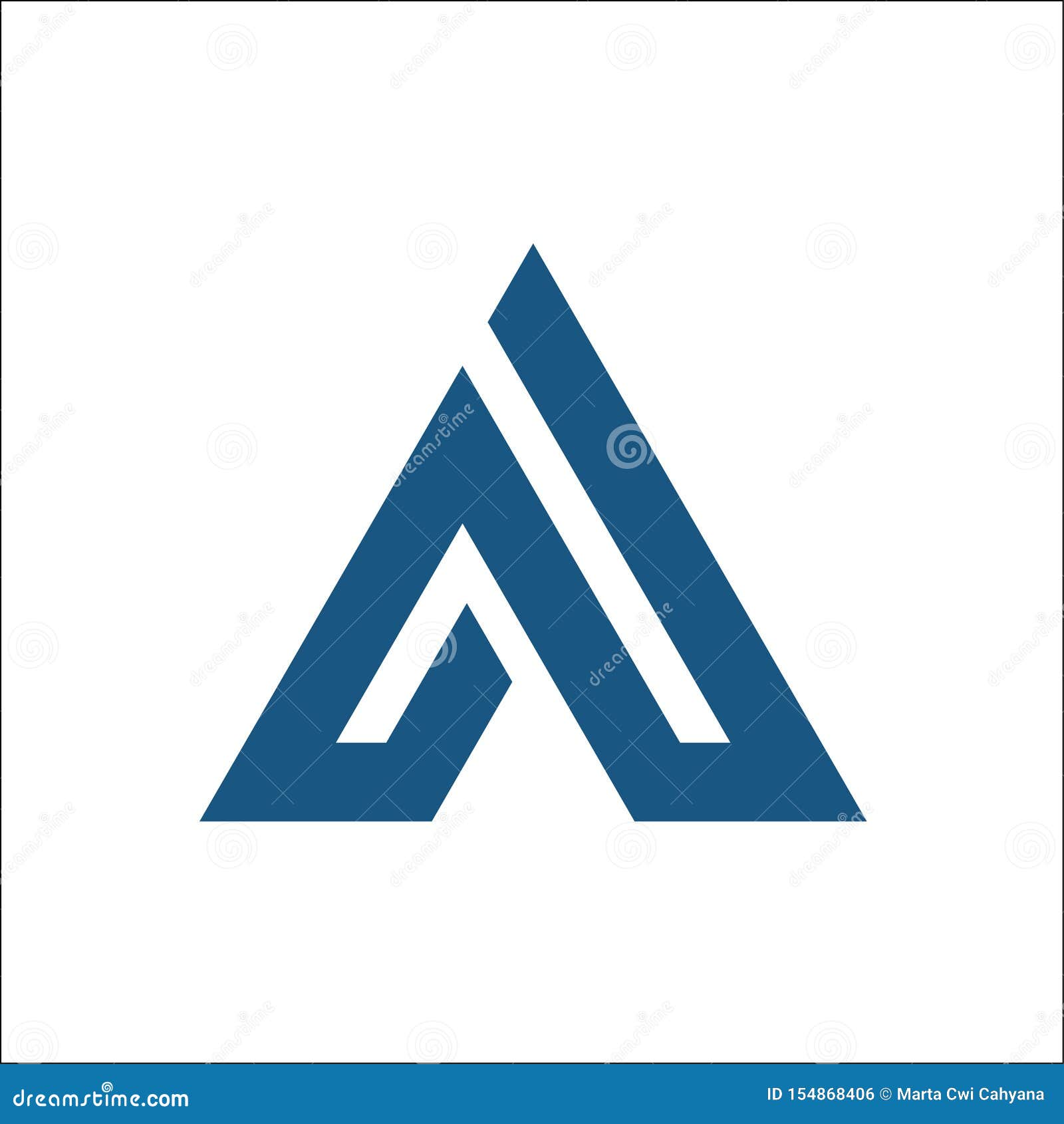 Triangle a Logo Vector Abstract Stock Vector - Illustration of branding ...