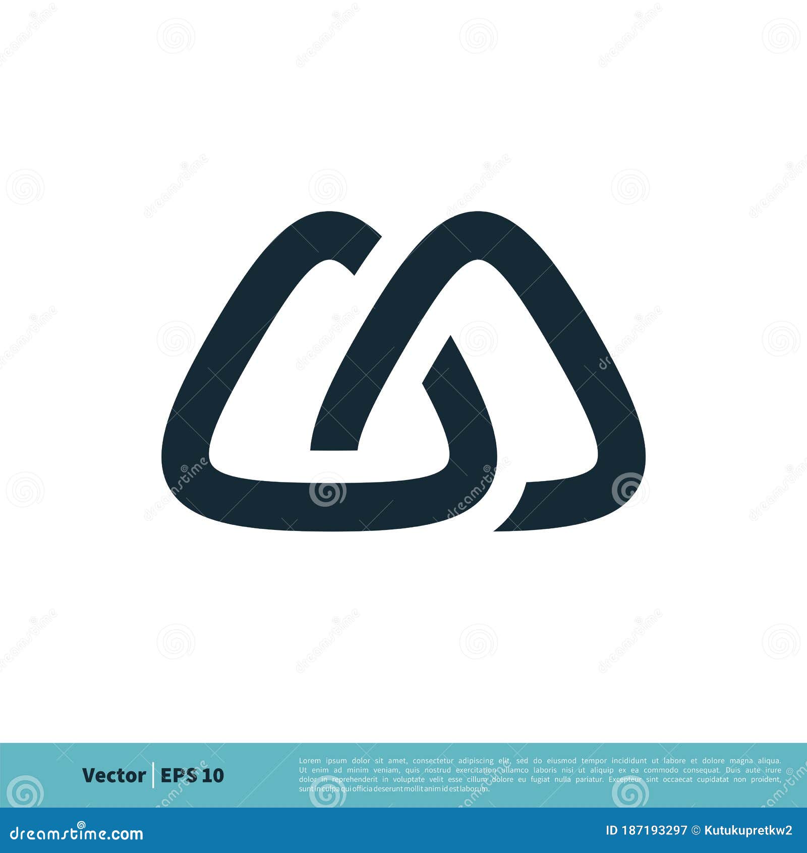 Triangle M Letter Abstract Icon Logo Vector Template Illustration ...