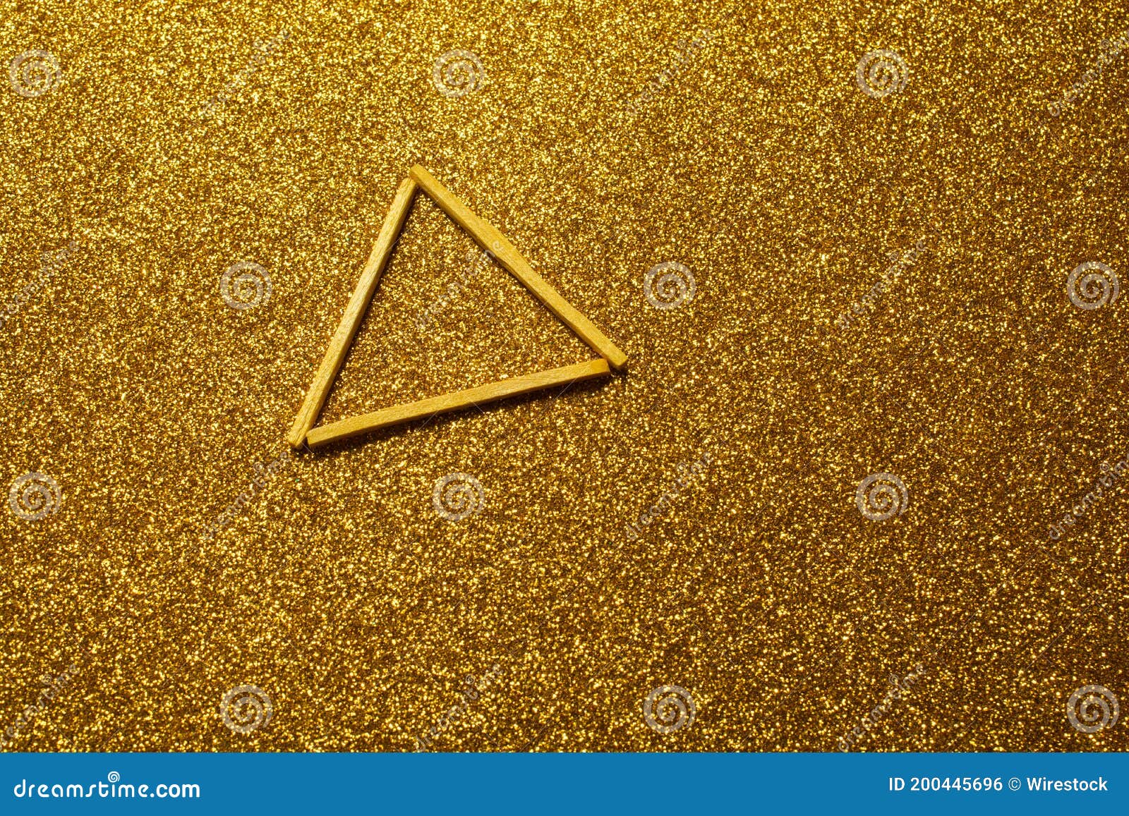 Triangle Made from Wooden Sticks Stock Photo - Image of shaped, design ...