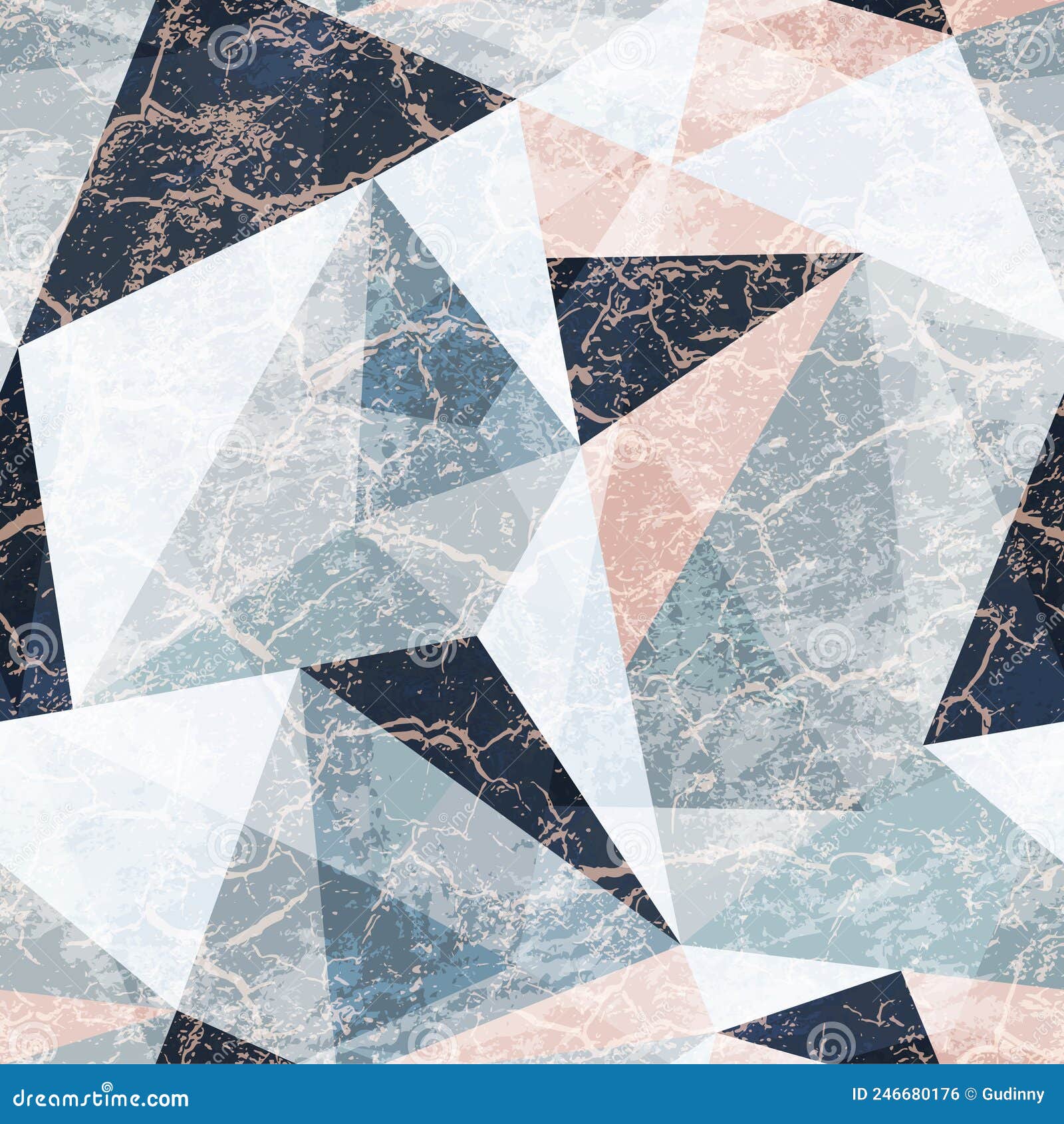 Triangle Marbre Motif Transparent Illustration de Vecteur ...