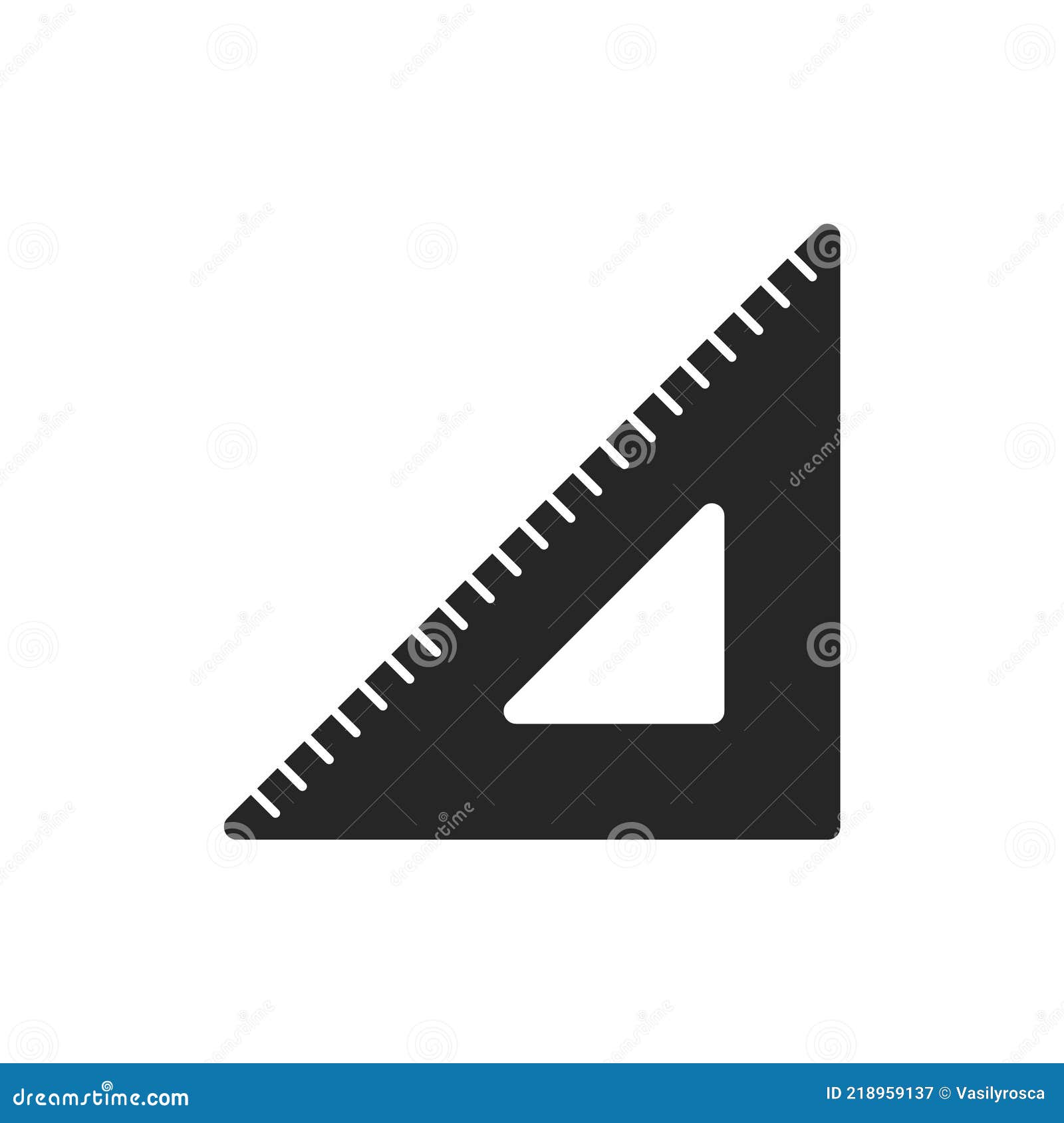 Triangle Measurement Protractor Illustration Icon. Triangle Ruller ...