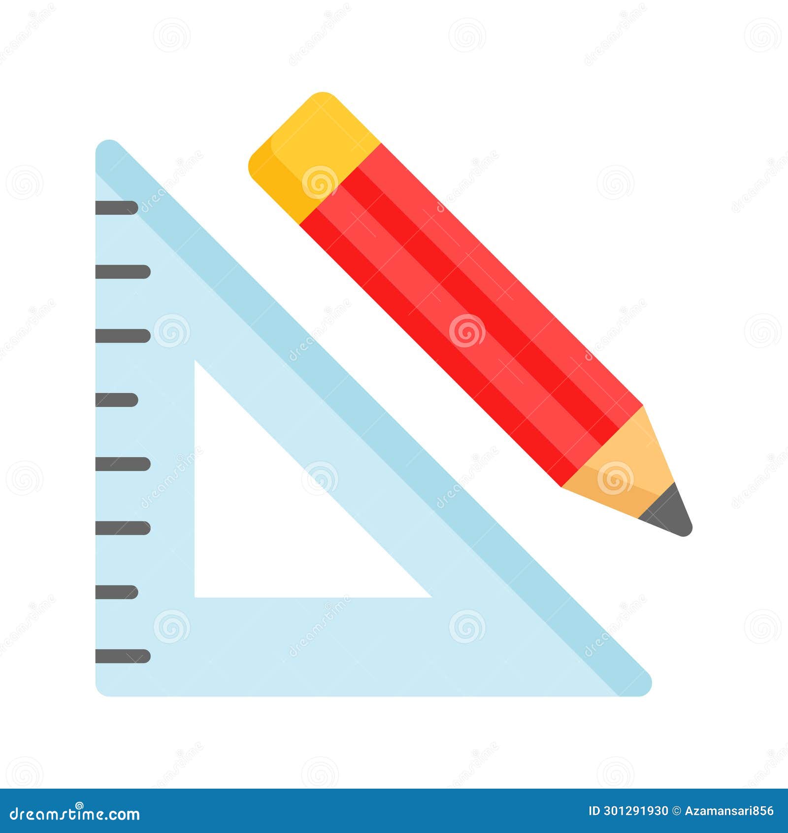 Triangle Measurement Protractor Illustration Icon. Triangle Ruller ...