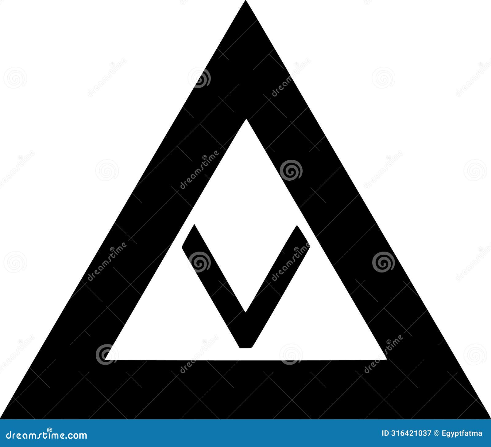 Triangle - Minimalist and Simple Silhouette - Vector Illustration Stock ...