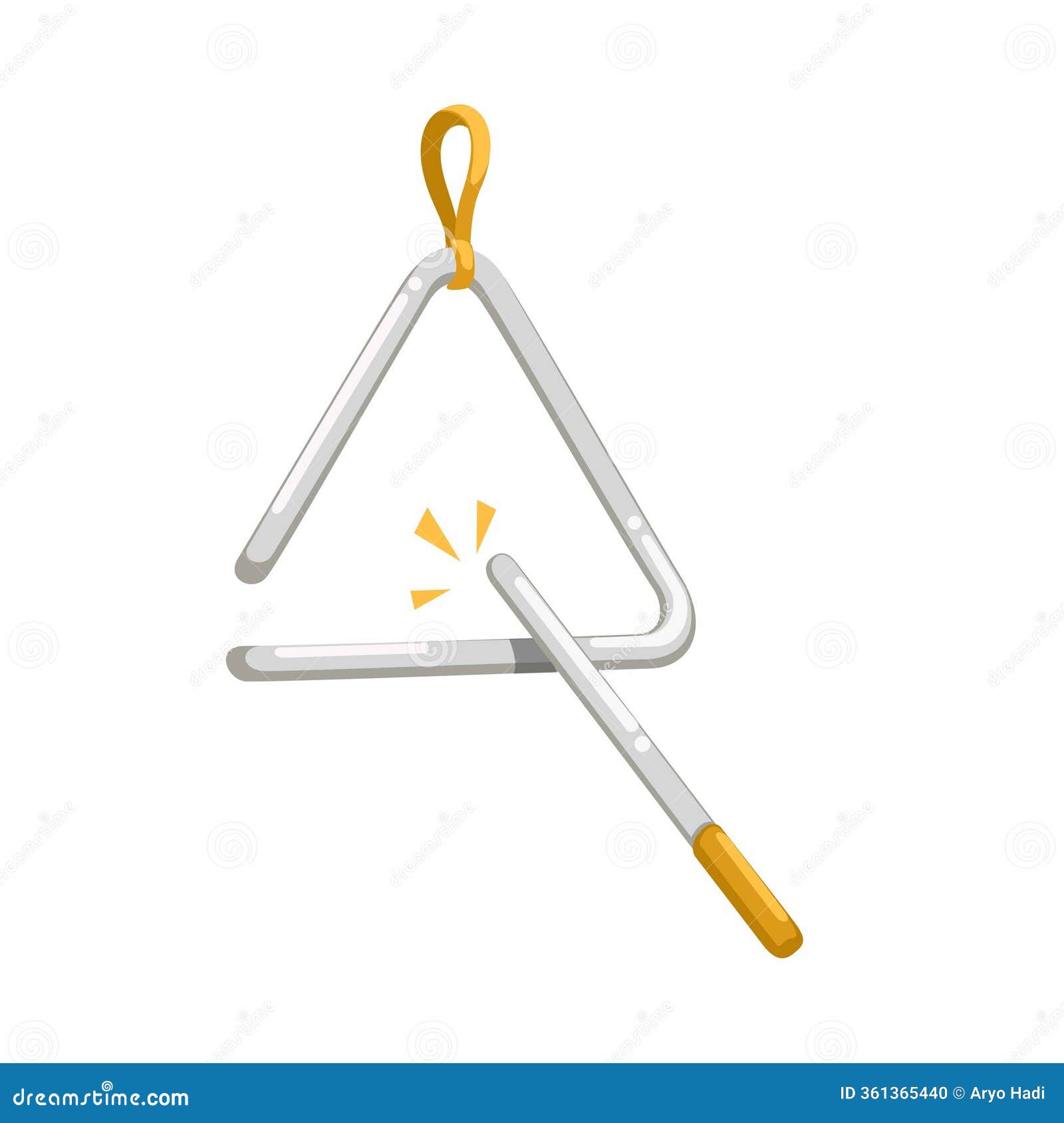 Triangle Music Instrument Illustration Vector Stock Illustration ...
