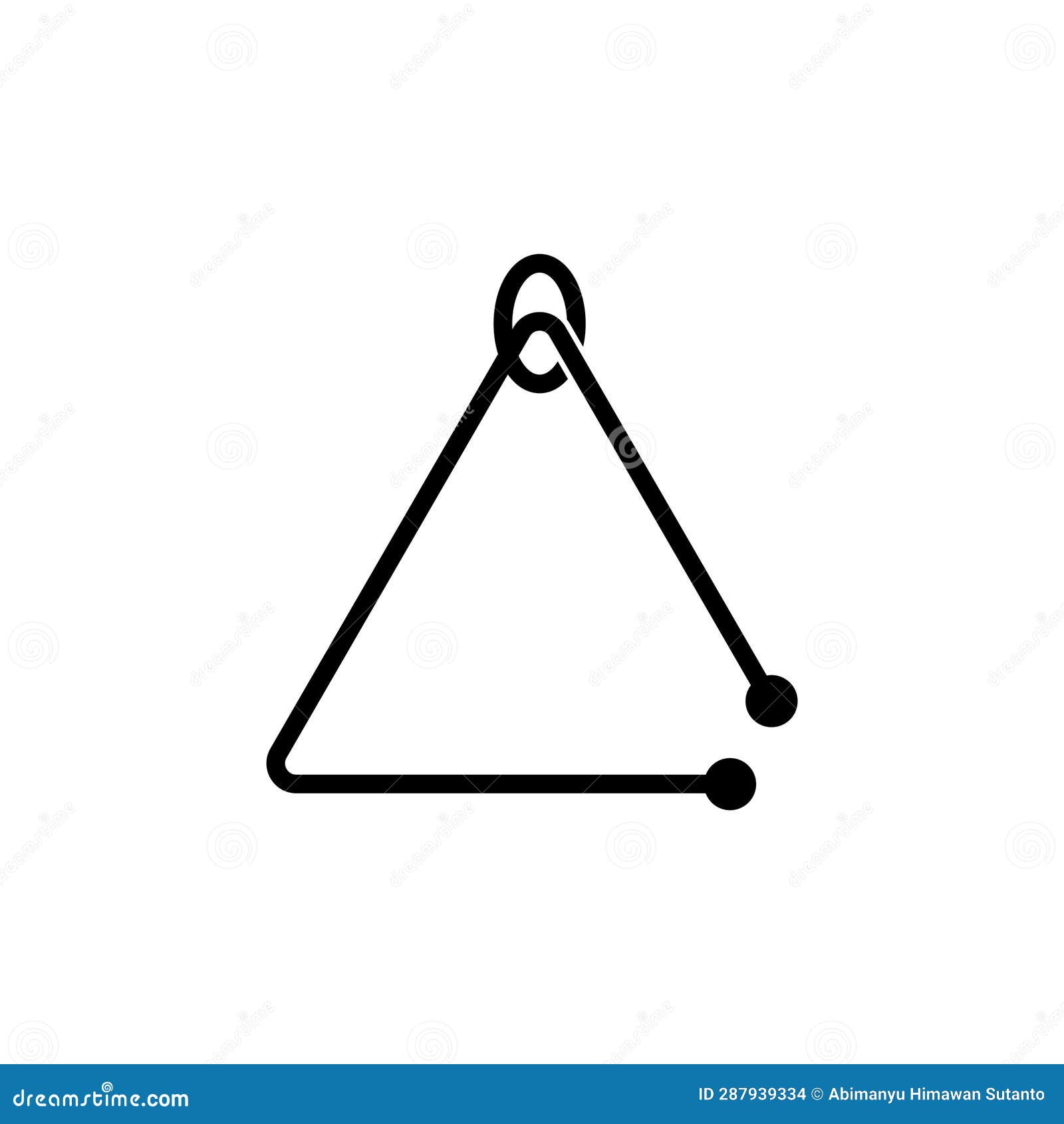 Triangle Musical Icon Vector Stock Illustration - Illustration of ...
