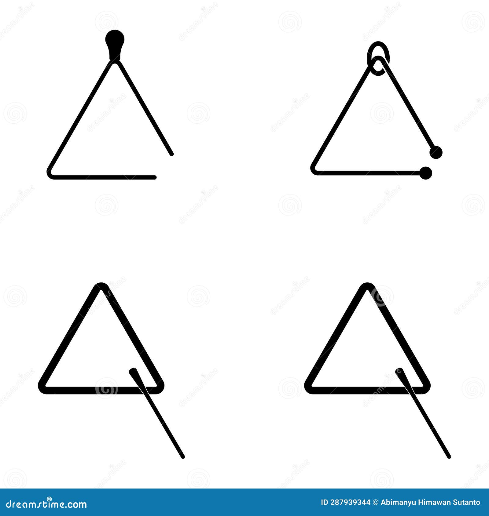 Triangle Musical Icon Vector Stock Illustration - Illustration of ...
