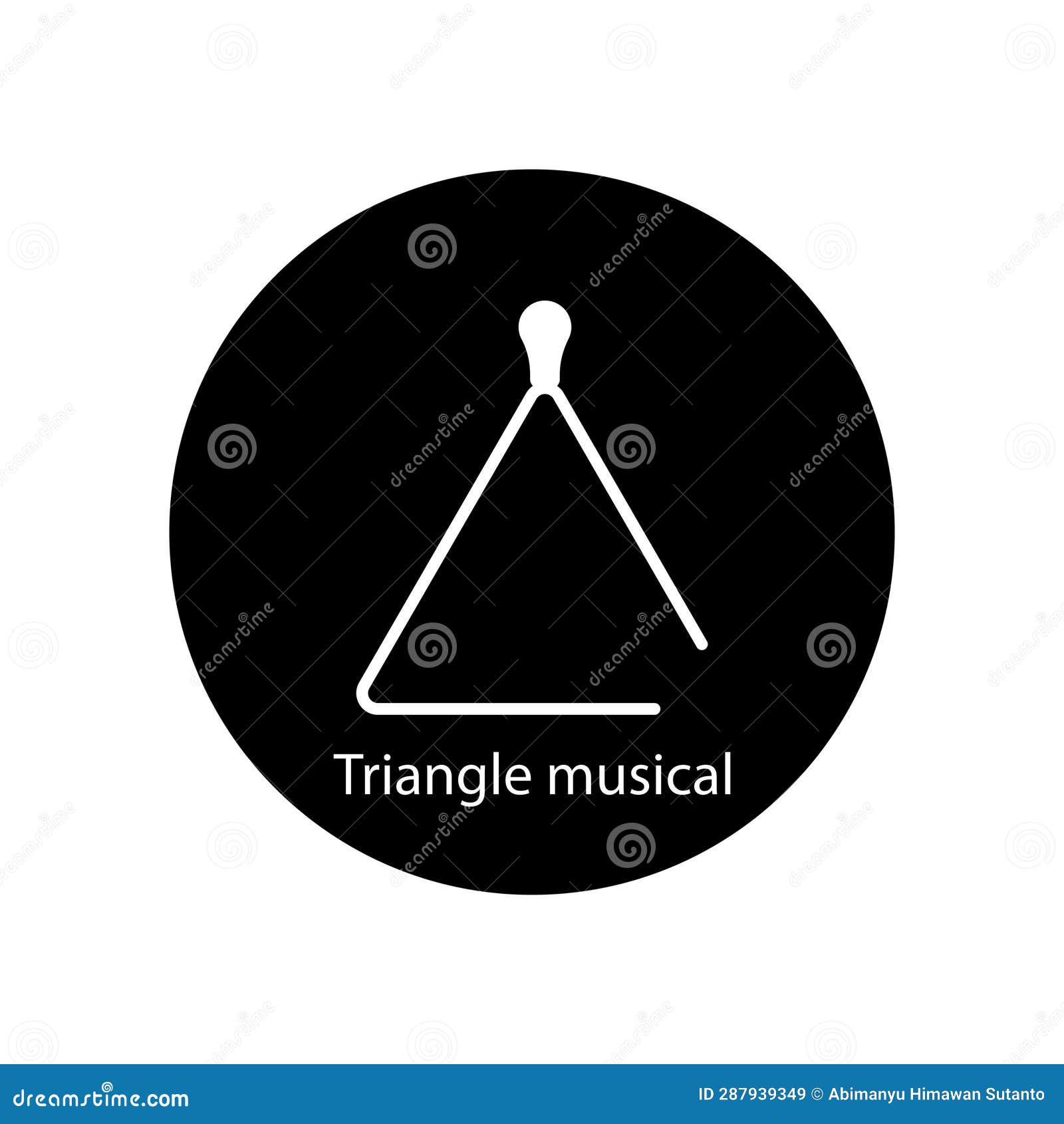 Triangle Musical Icon Vector Stock Vector - Illustration of pictogram ...
