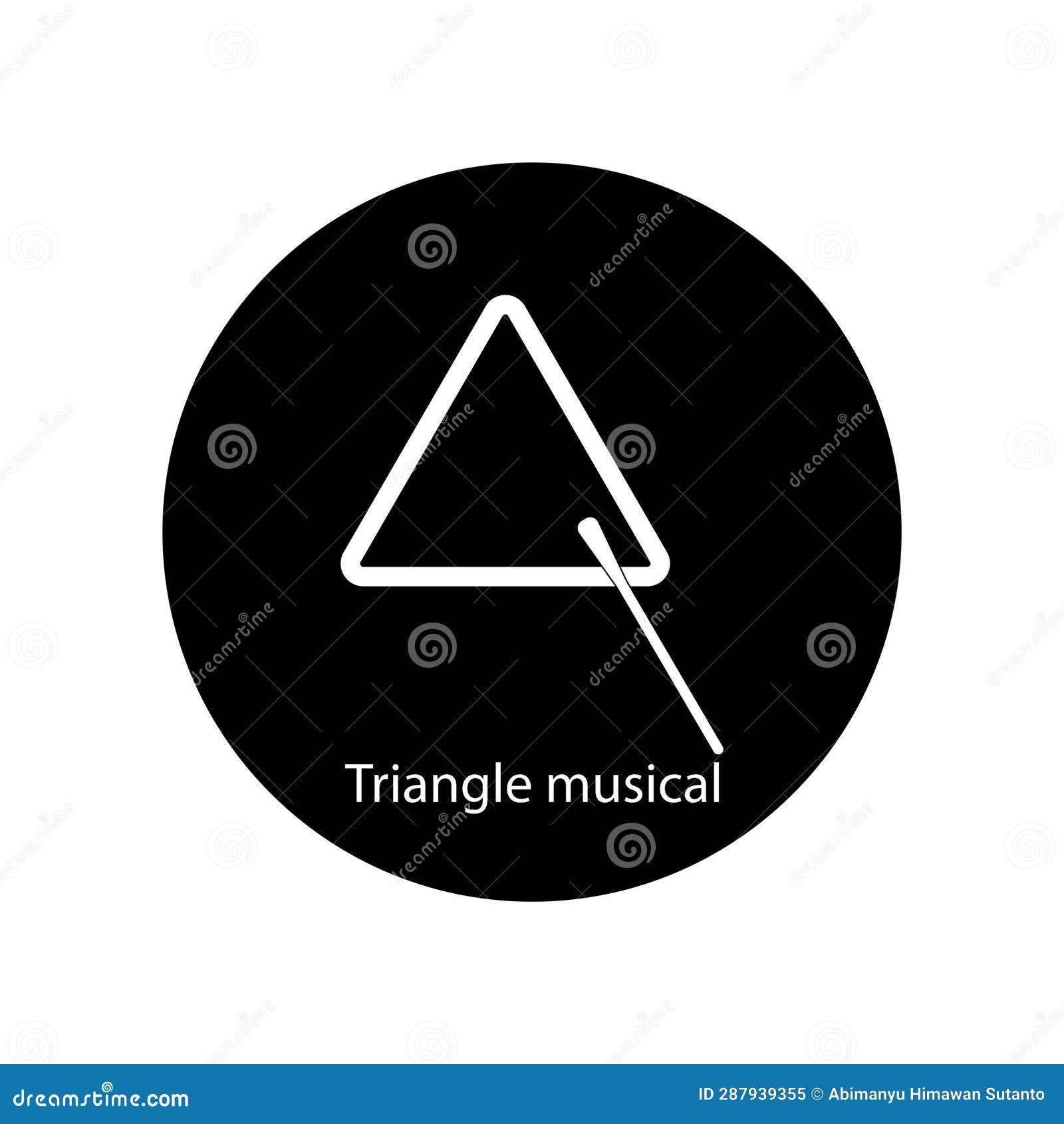 Triangle Musical Icon Vector Stock Vector - Illustration of rhythm ...