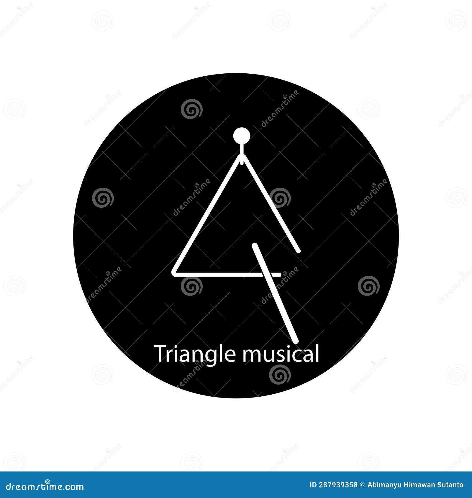 Triangle Musical Icon Vector Stock Illustration - Illustration of icon ...