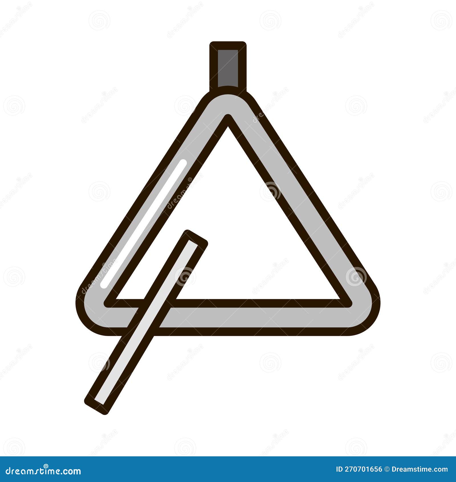 Triangle Musical Instrument Stock Vector - Illustration of isolated ...