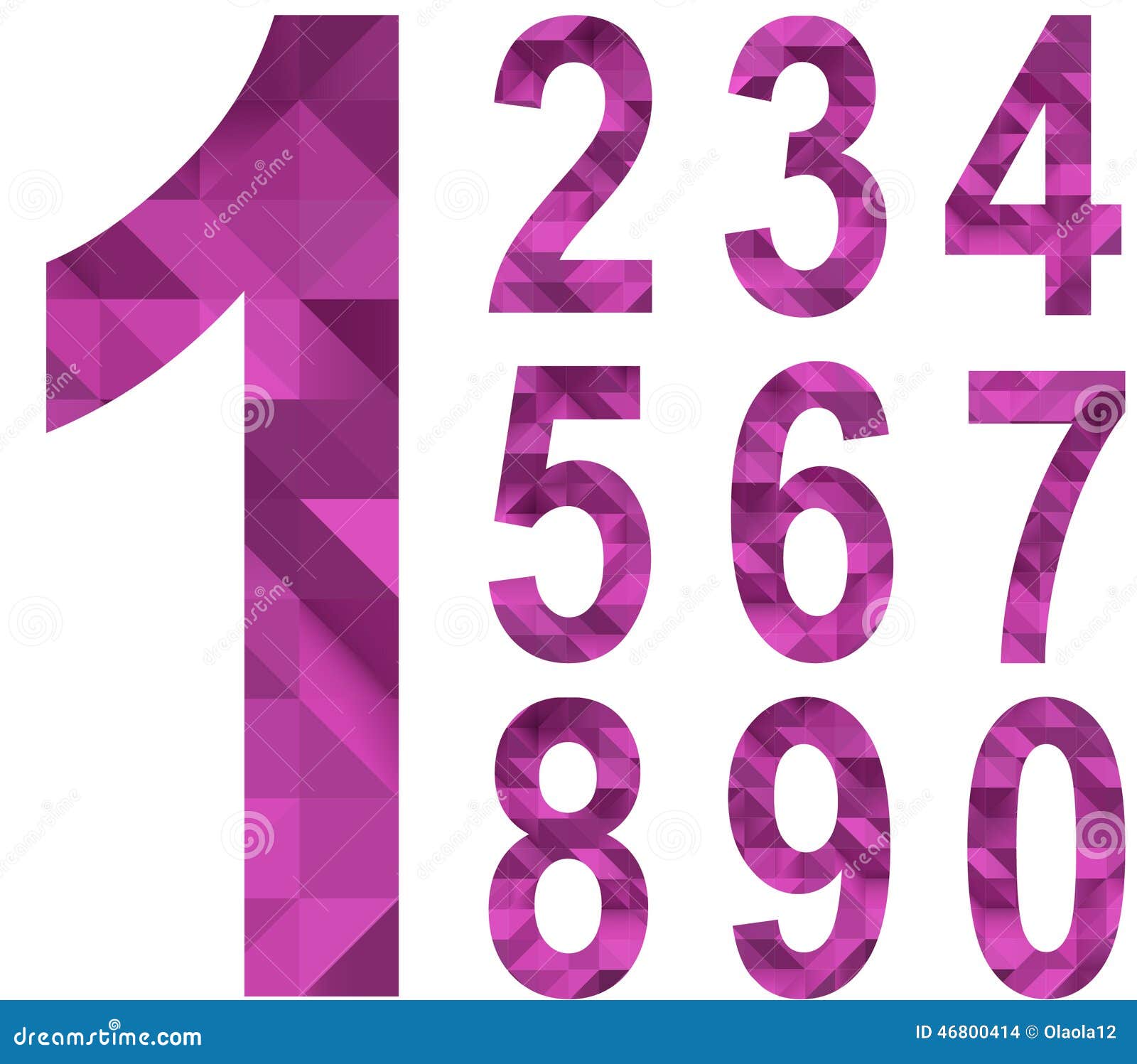 Triangle numbers stock vector. Illustration of mathematical - 46800414
