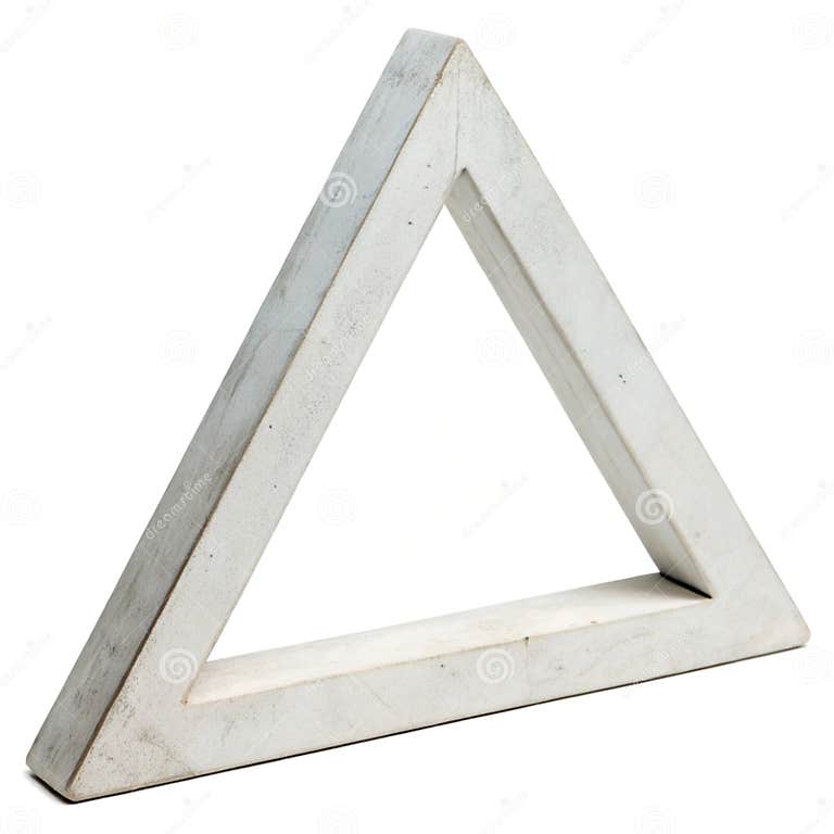 Triangle Object Isolated on Transparent Background Stock Illustration ...