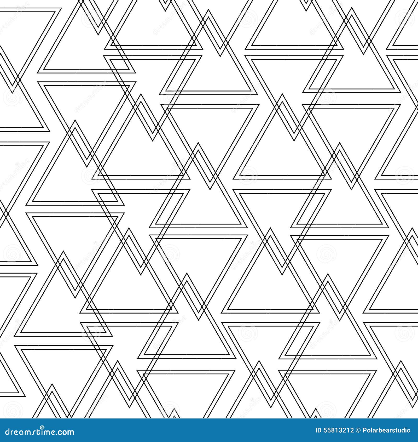 Triangle outline pattern stock vector. Illustration of grid - 55813212