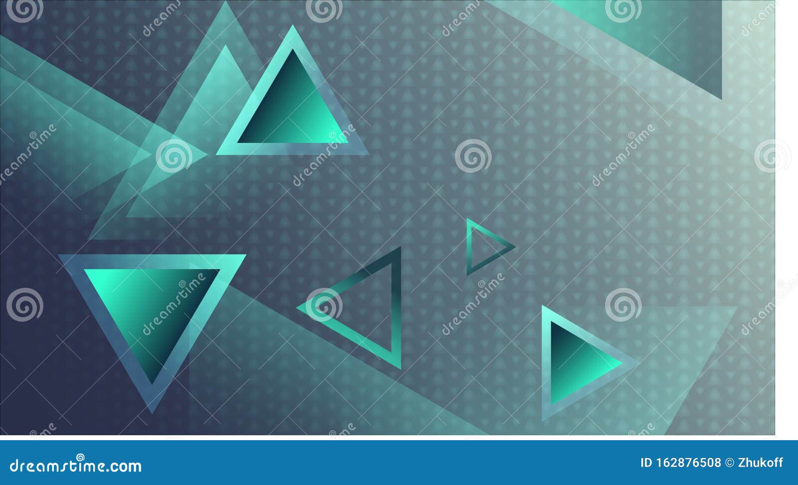 Triangle Overlay Pattern in Blue Green Color on Texture Background ...