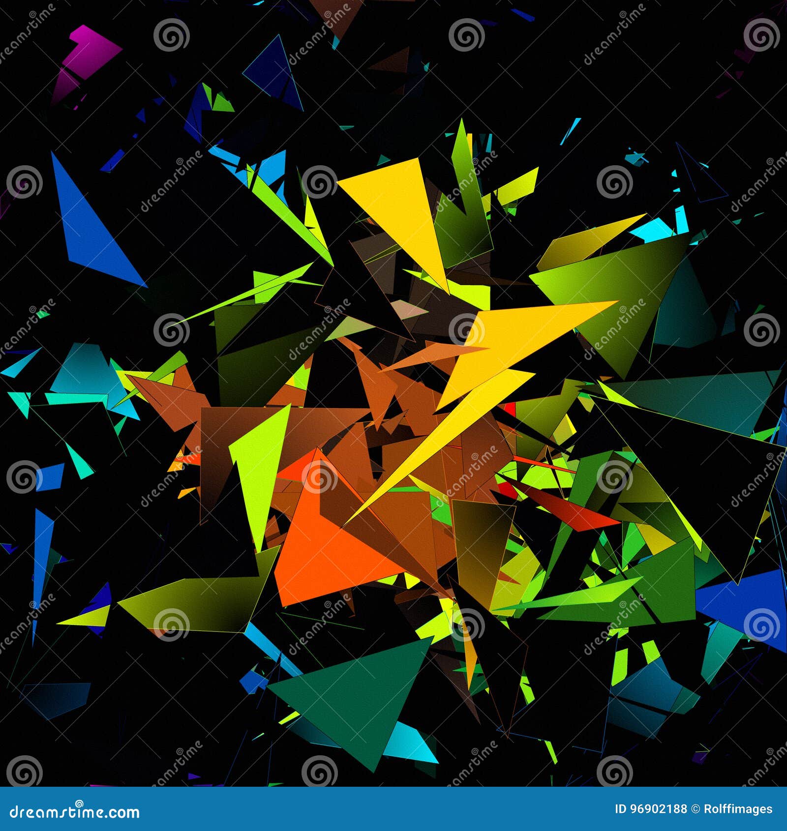 Triangle particles stock illustration. Illustration of origami - 96902188