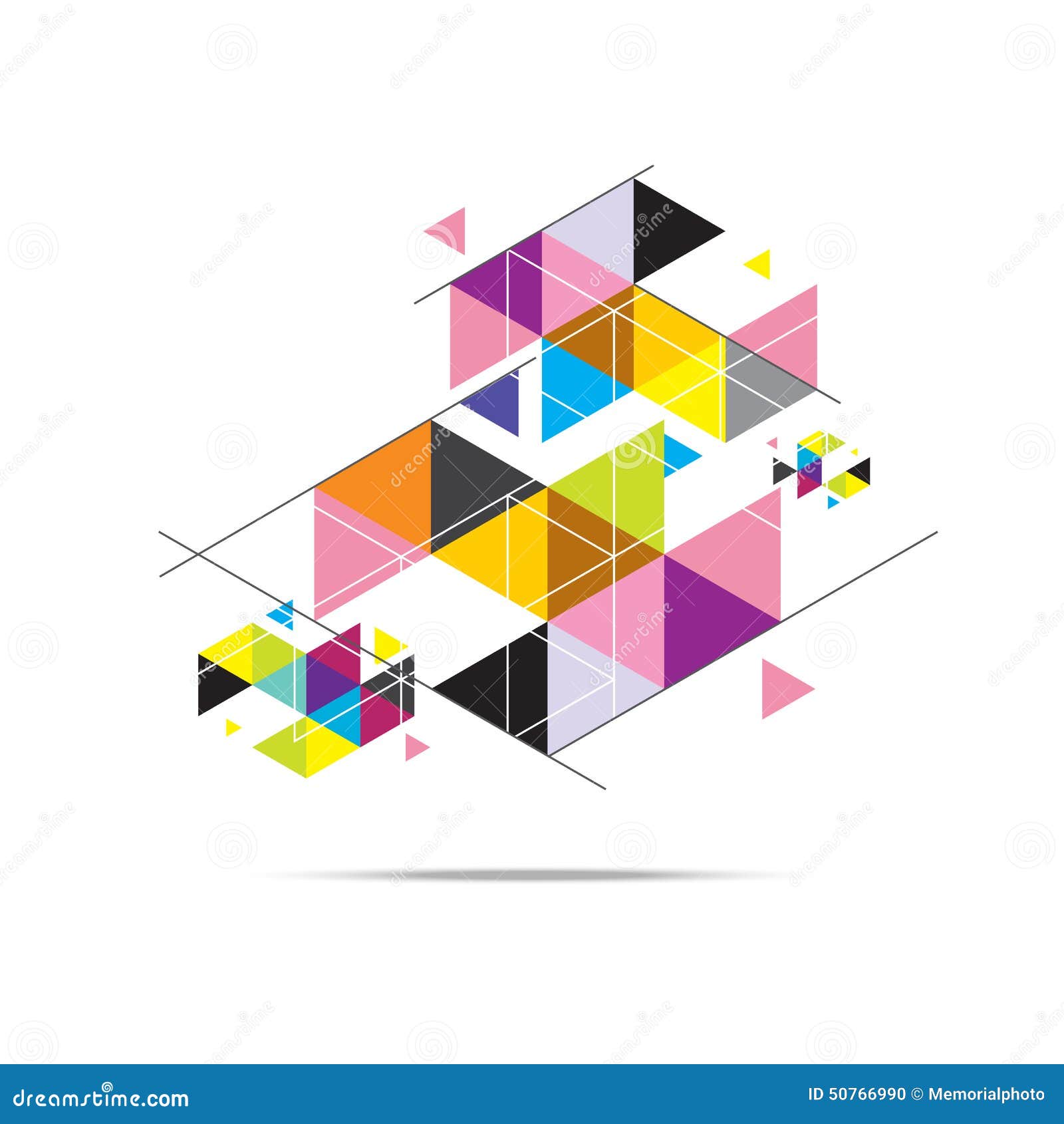 Triangle Pattern Background Design Stock Illustration - Illustration of ...