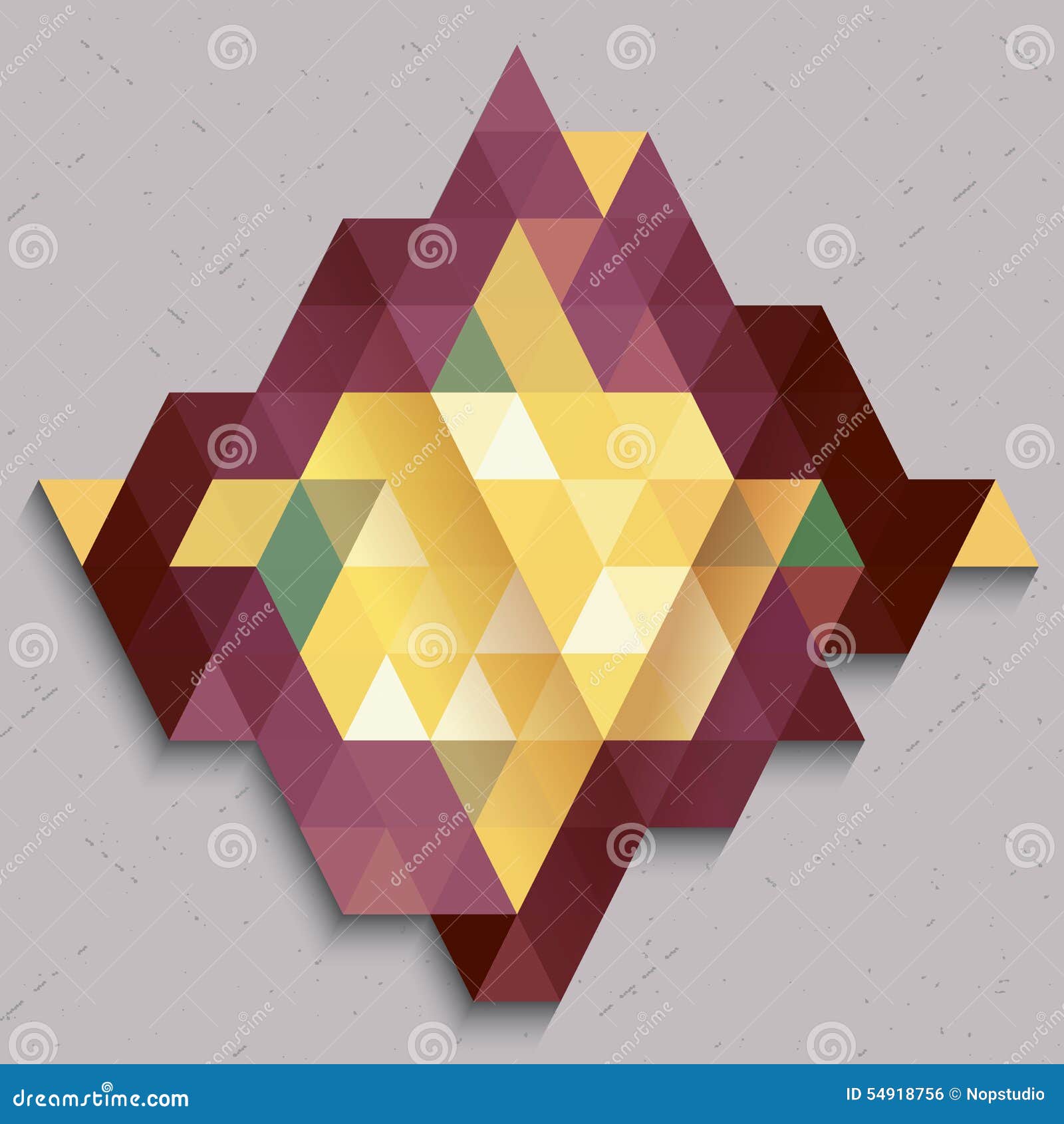 Triangle Pattern in Diamond Shape Abstract Colorful Stock Vector ...