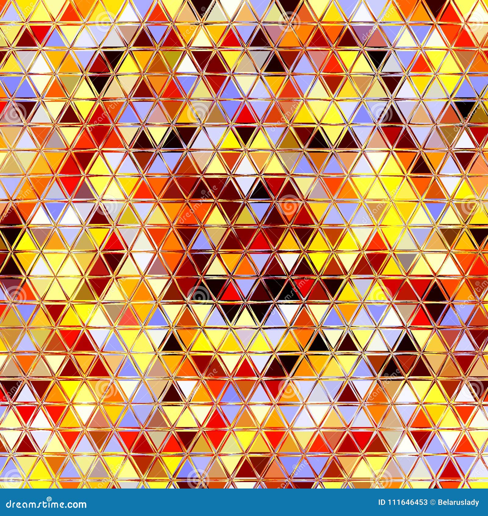 Triangle Rainbow Pattern, Effect Leafs, Sand, in Red, Orange, Blue ...