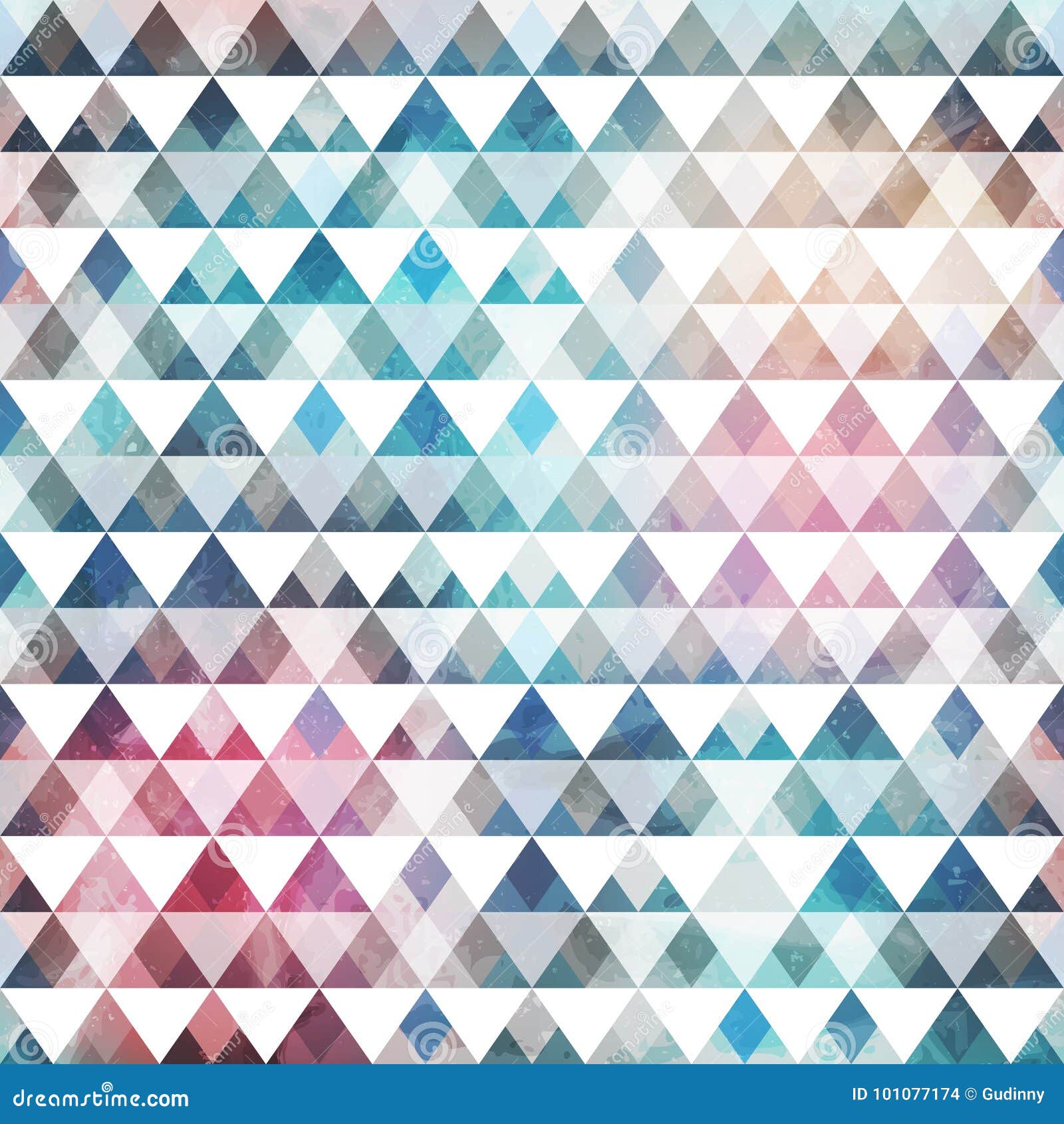 Triangle Pattern with Grunge Effect Stock Vector - Illustration of ...