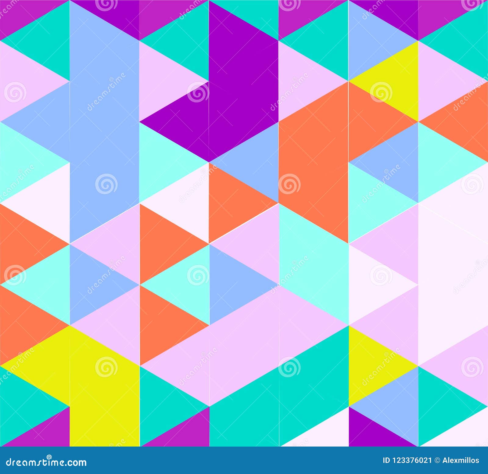 Triangle Pattern in Light Color Shades Stock Illustration ...