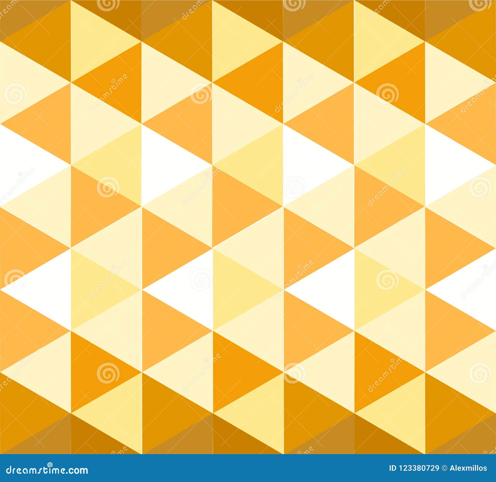 Triangle Pattern in Orange Color Shades Stock Illustration ...