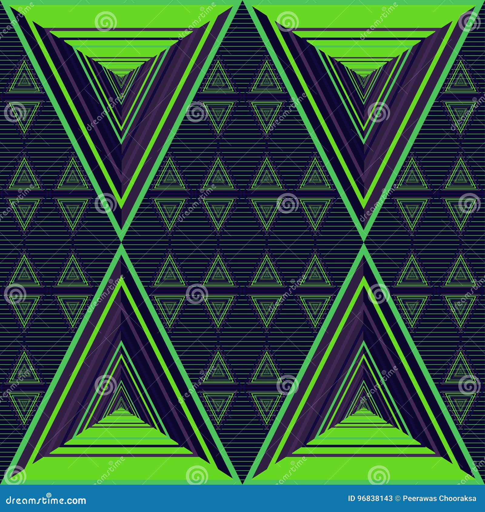 Triangle Pattern stock vector. Illustration of illusion - 96838143