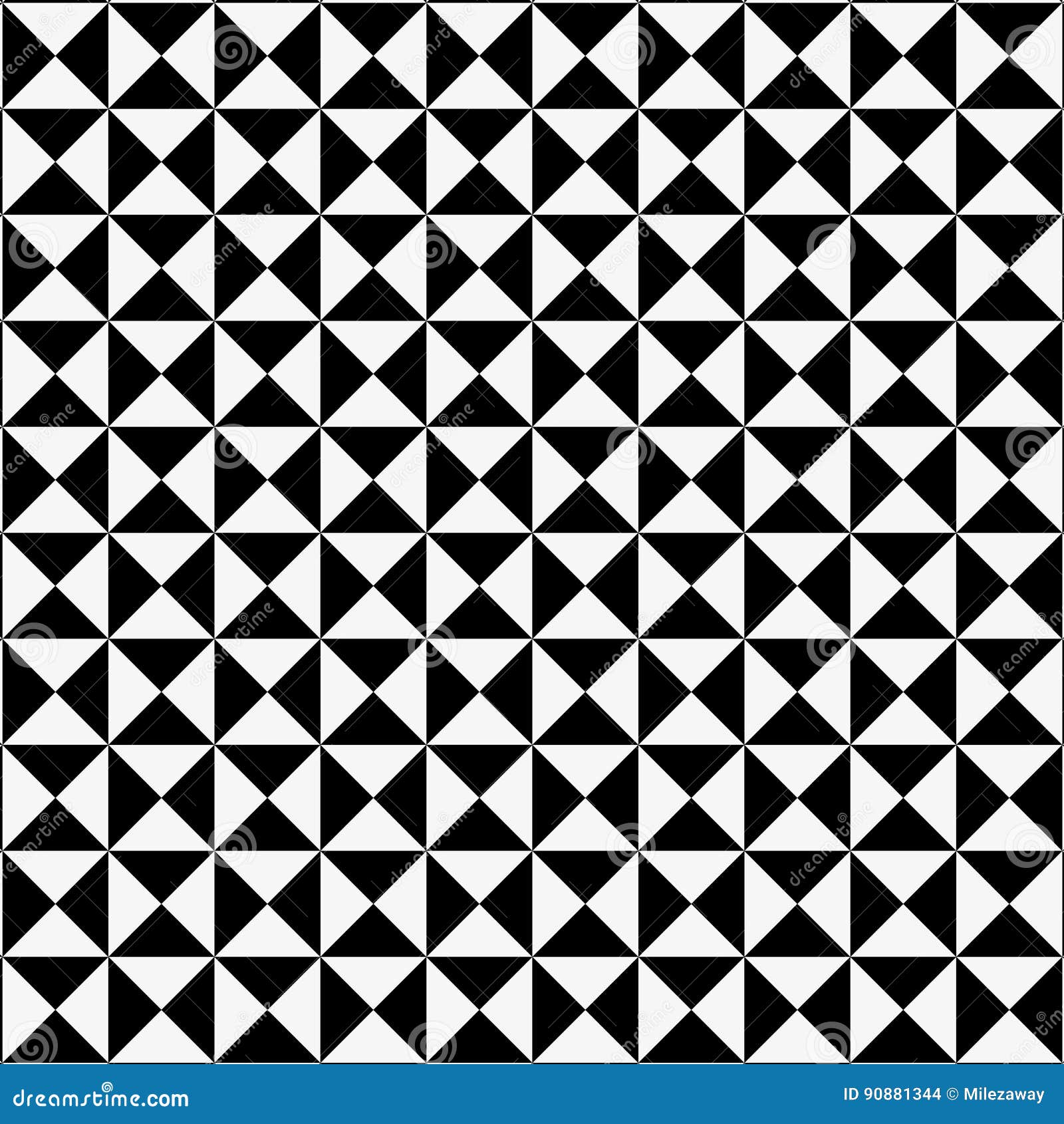 Triangle Pattern Vector, Repeating Triangle Circles on Square Shape ...