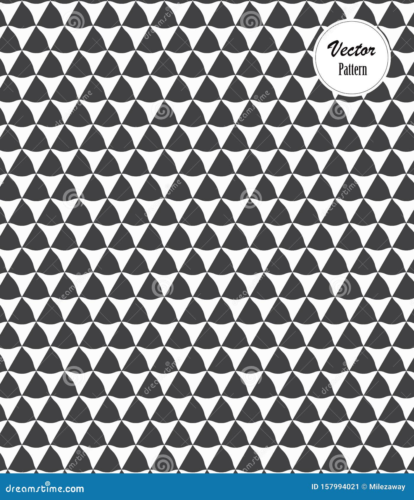 Triangle Pattern Vector, Repeating Triangle Circles on Square Shape ...