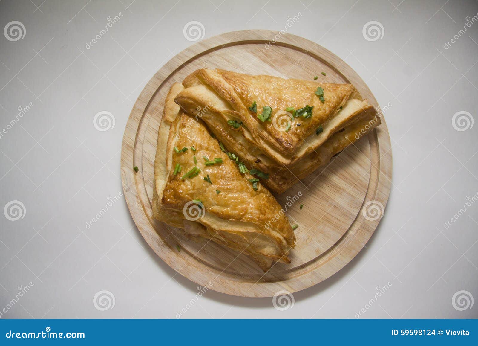 Triangle patties closeup stock photo. Image of meat, parsley - 59598124