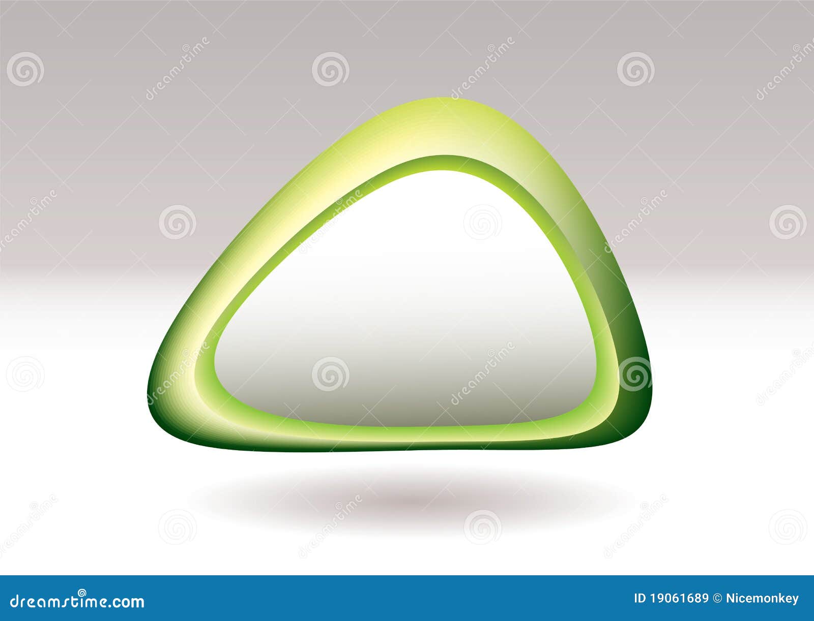 Triangle pebble green stock vector. Illustration of identity - 19061689