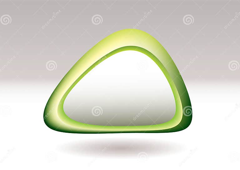 Triangle pebble green stock vector. Illustration of identity - 19061689