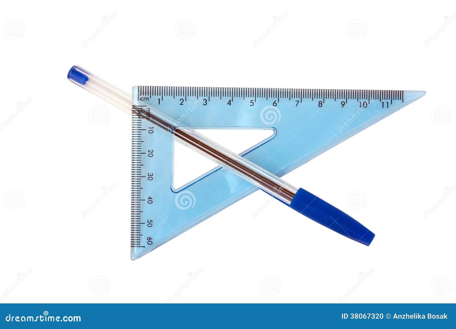 Triangle and pen stock photo. Image of graphic, supply - 38067320