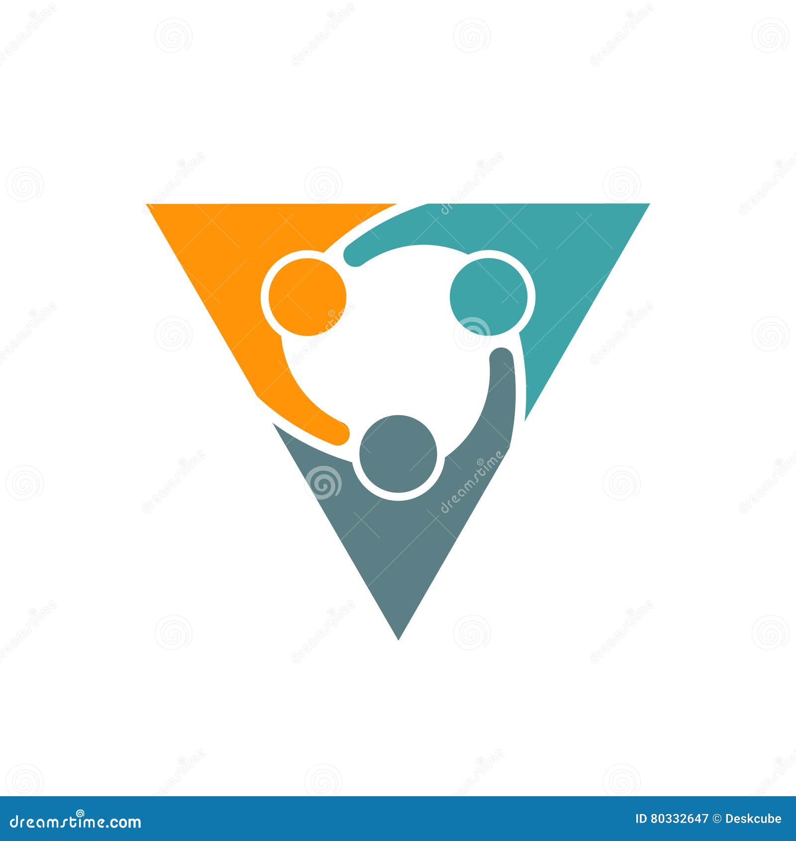 Triangle People Business Partners Illustration Stock Vector ...