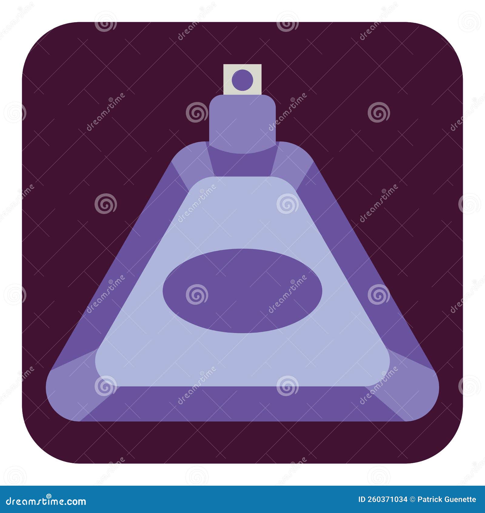 Triangle perfume, icon stock vector. Illustration of vector - 260371034