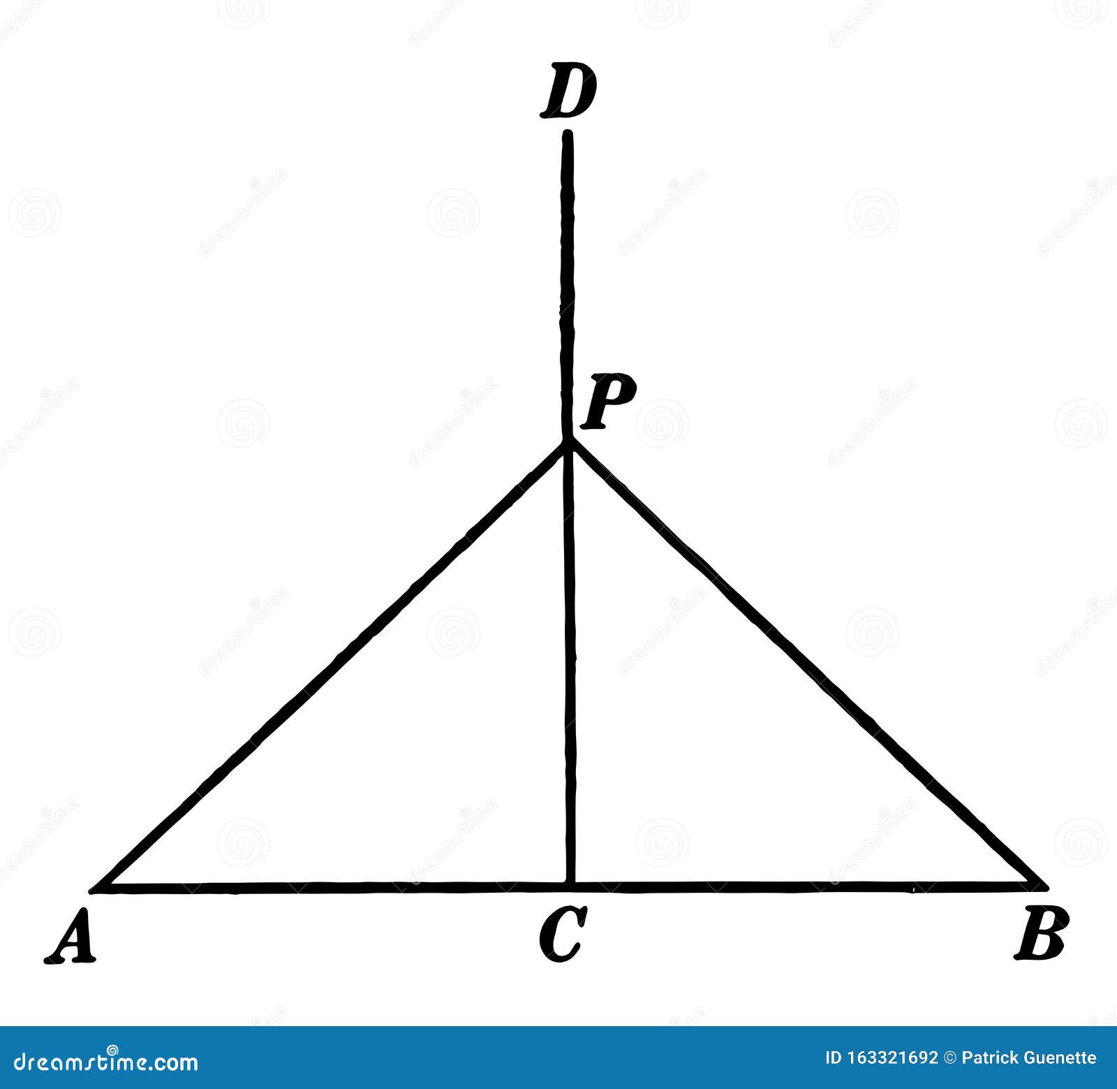 Drawing Perpendicular Lines Exercise, Arm Of The Angle, Vintage ...