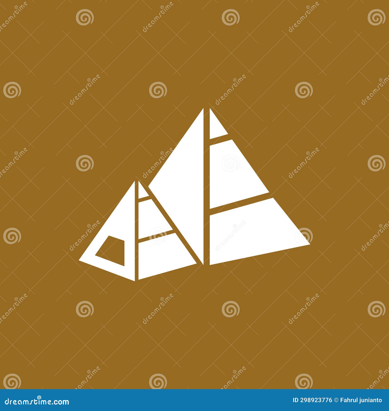 Triangle Piramid Icon and Symbol Vector Template Stock Illustration ...