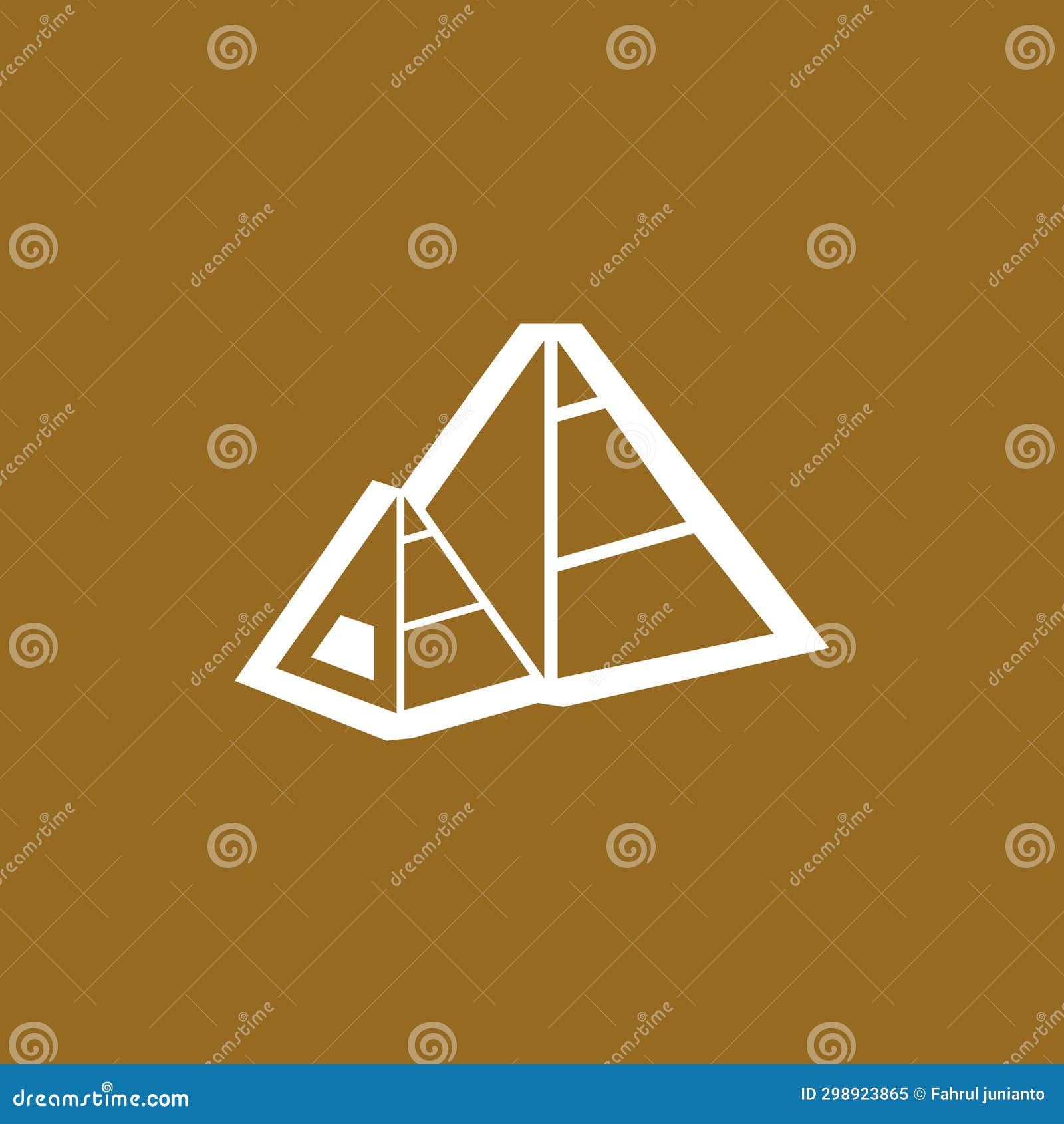Triangle Piramid Icon and Symbol Vector Template Stock Illustration ...