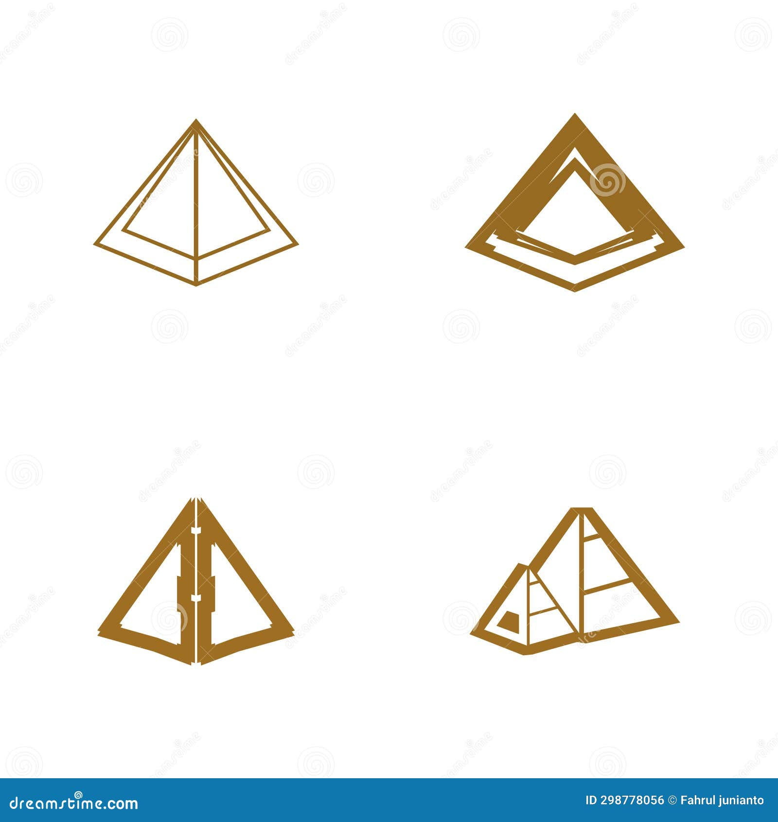 Triangle Piramid Icon and Symbol Vector Template Stock Illustration ...