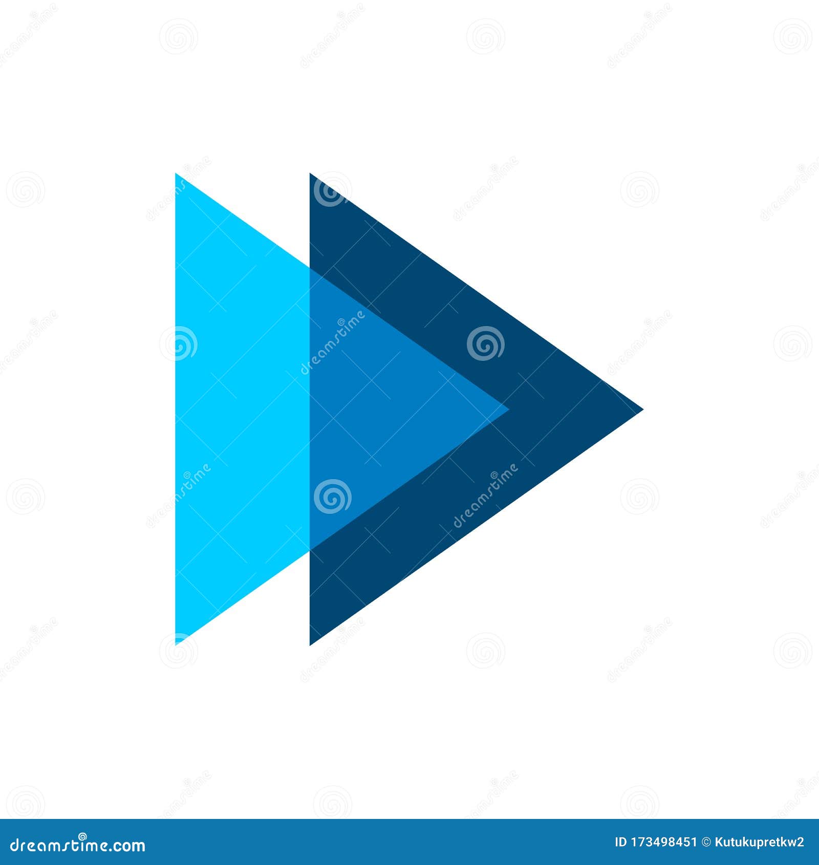 Triangle Play Button Logo Template Illustration Design. Vector EPS 10 ...
