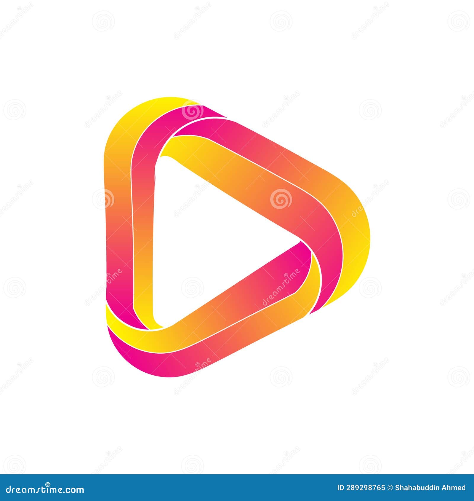 Triangle Play Media Logo Vector Stock Vector - Illustration of template, music: 289298765