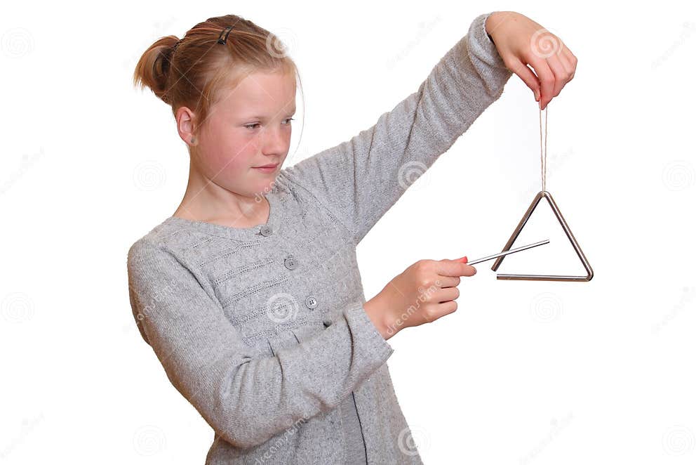 Triangle player stock photo. Image of play, person, beat - 20050730
